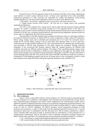 Defining Control Strategies for Micro Grids Islanded Operation with Maximum Power Point Tracking ...