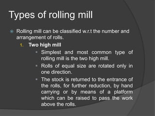 Rolling of Metals | PPTX