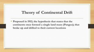 13. Continental Drift Notes | PPT