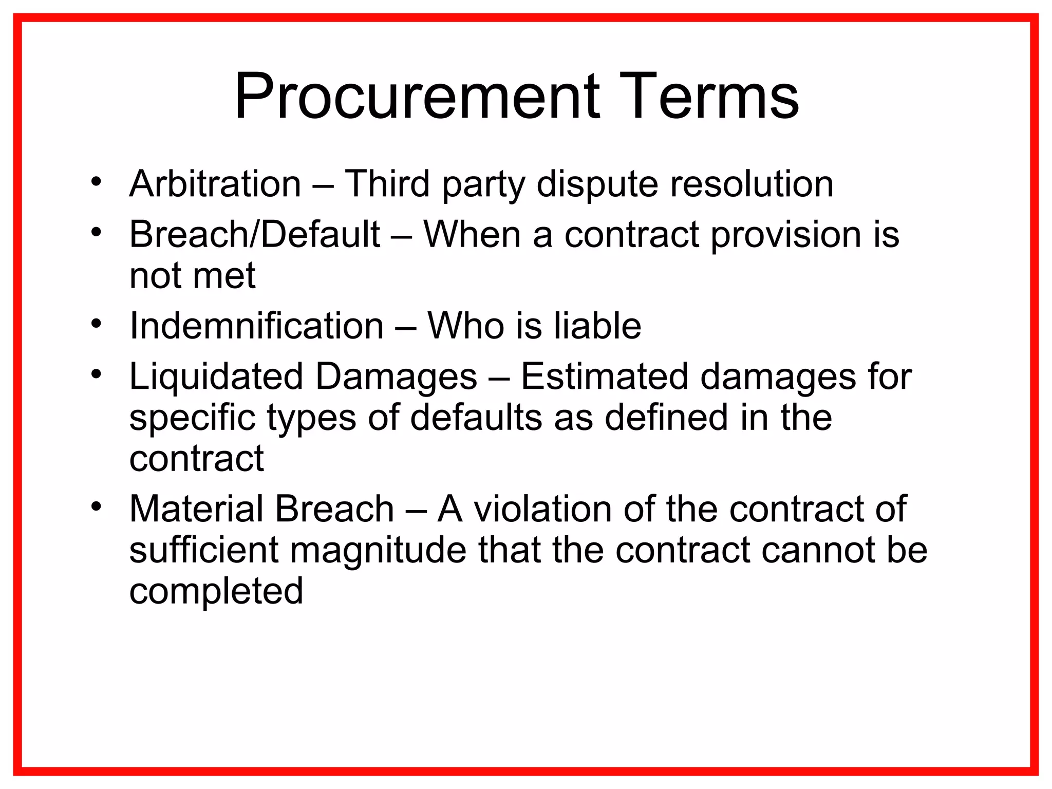 13. Project Procurement Management | PPT
