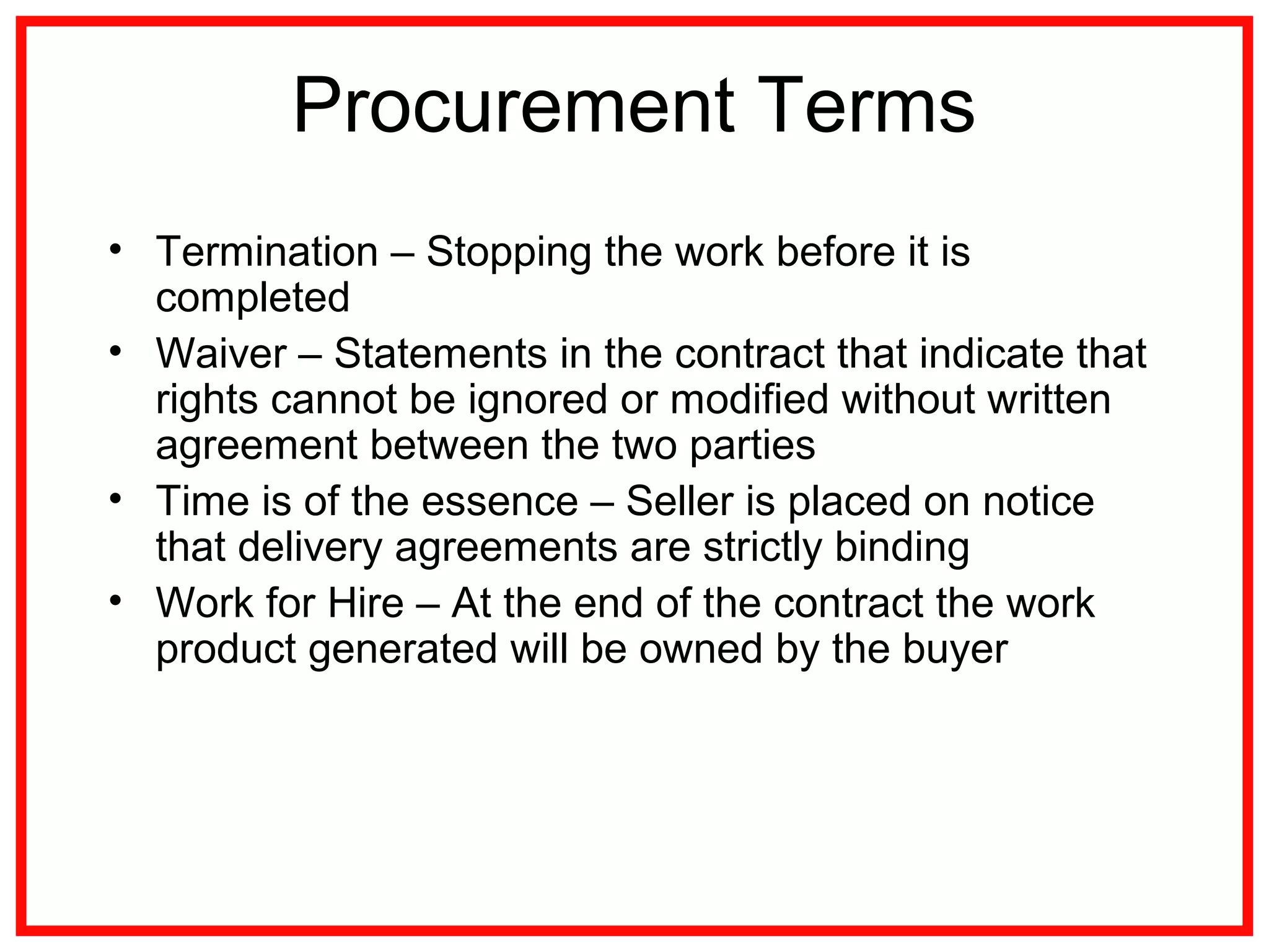 13. Project Procurement Management | PPT