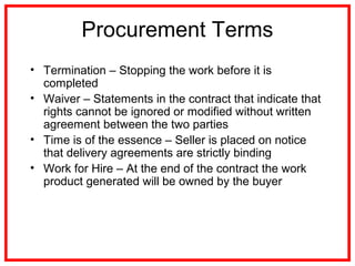 13. Project Procurement Management | PPT