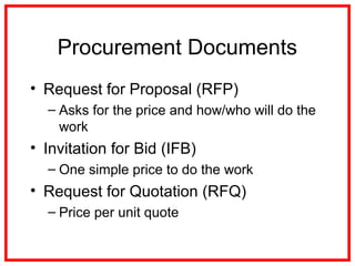 13. Project Procurement Management | PPT