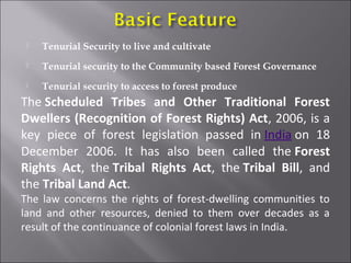 13. the scheduled tribes and other traditional forest dwellers act ...
