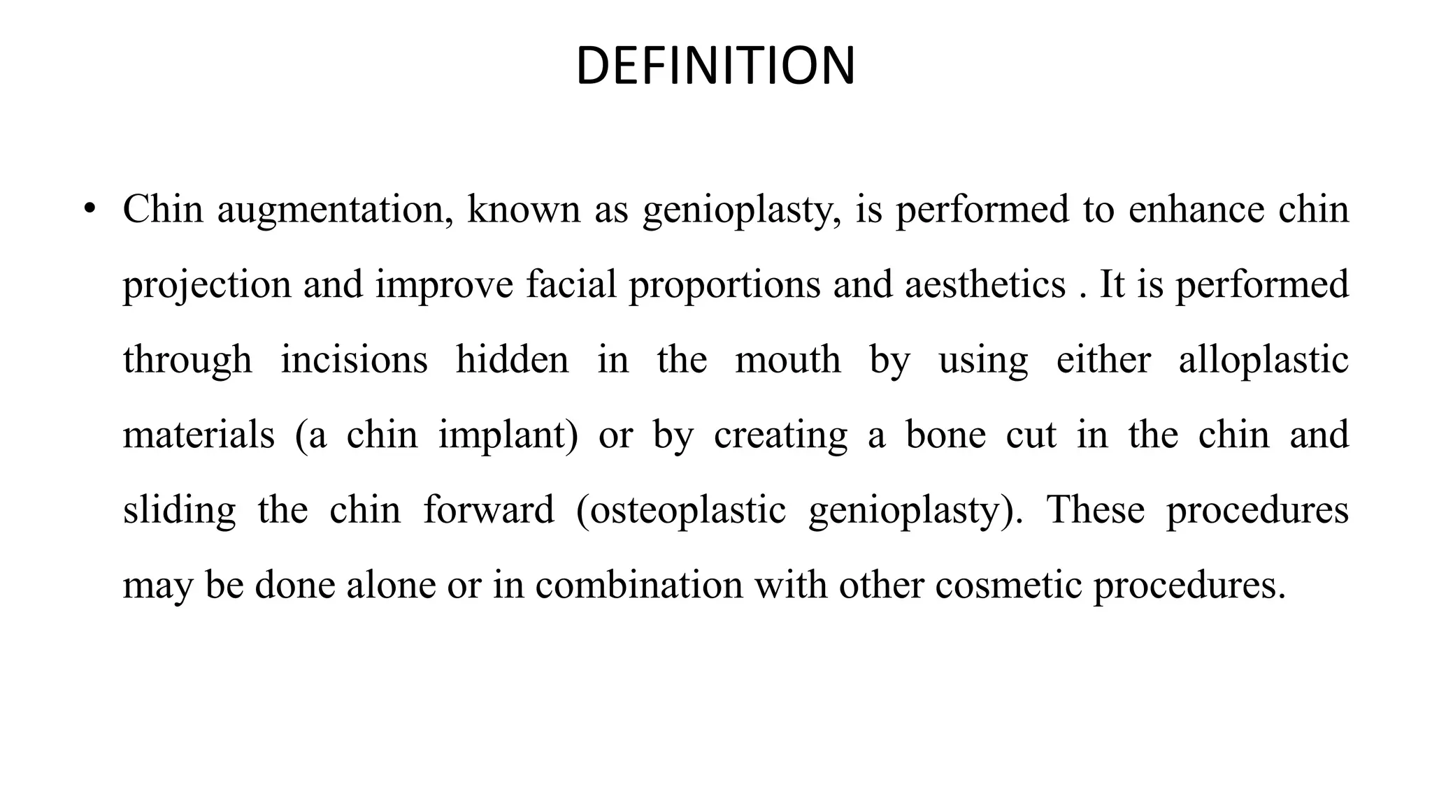 Genioplasty | PPTX