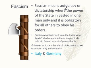 The Rise of the Dictatorships | PPTX