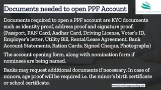 What is PPF Account? || Benefits || No 1 Investment in India. | PPT