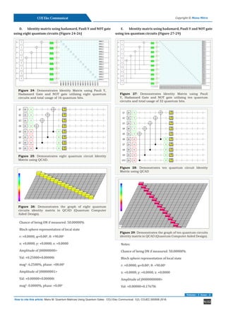 Quantum Matrices Using Quantum Gates | PDF
