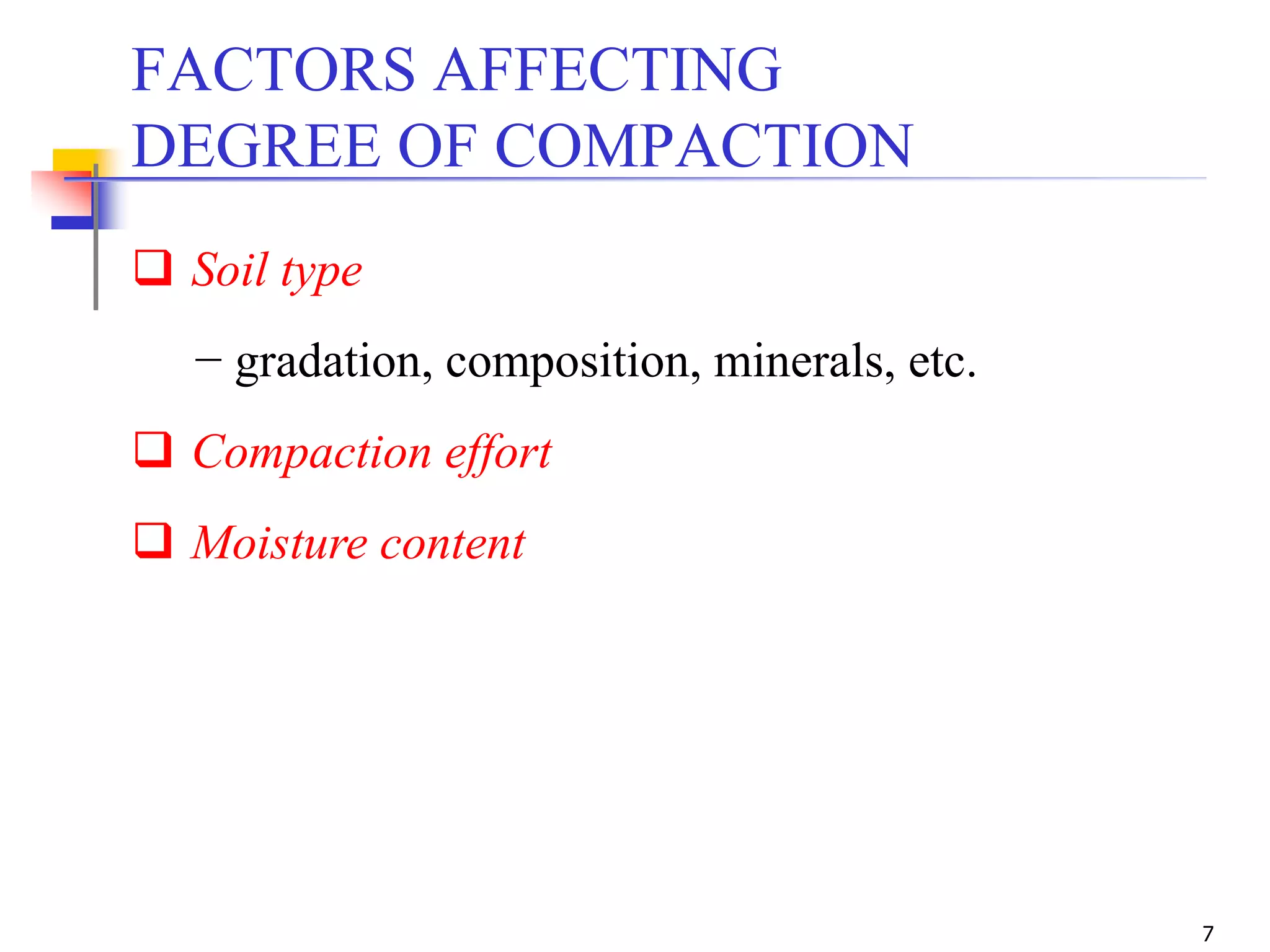 Geotechnical Engineering-I [Lec #13: Soil Compaction] | PPSX