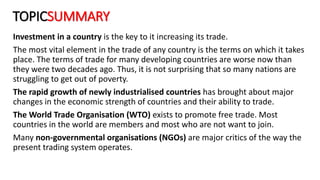 13.1 Global Interdependence: Trade flows and trading patterns | PPTX