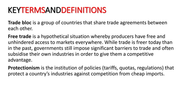 13.1 Global Interdependence: Trade flows and trading patterns | PPTX