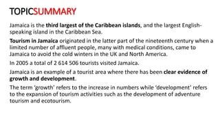 13.4 Global Interdependence: The management of a tourist destination ...
