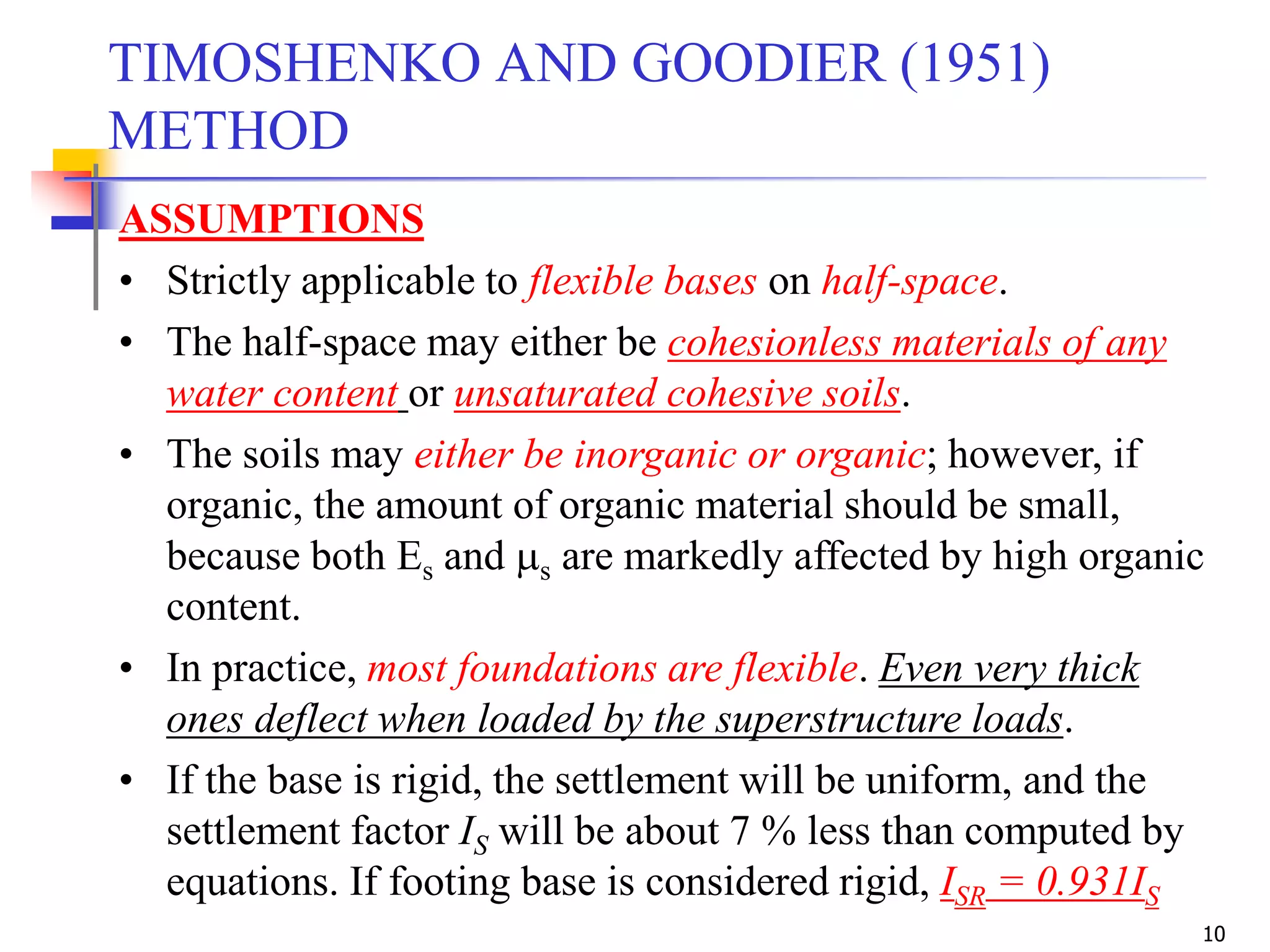 Geotechnical Engineering-II [Lec #13: Elastic Settlements] | PPSX