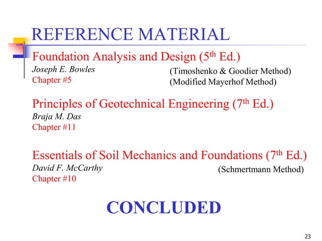 Geotechnical Engineering-II [Lec #13: Elastic Settlements] | PPSX | Civil Engineering Industry ...