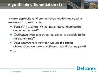 DSD-INT 2018 Algorithmic Differentiation - Markus | PPT