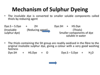 Sulphur dye | PPTX