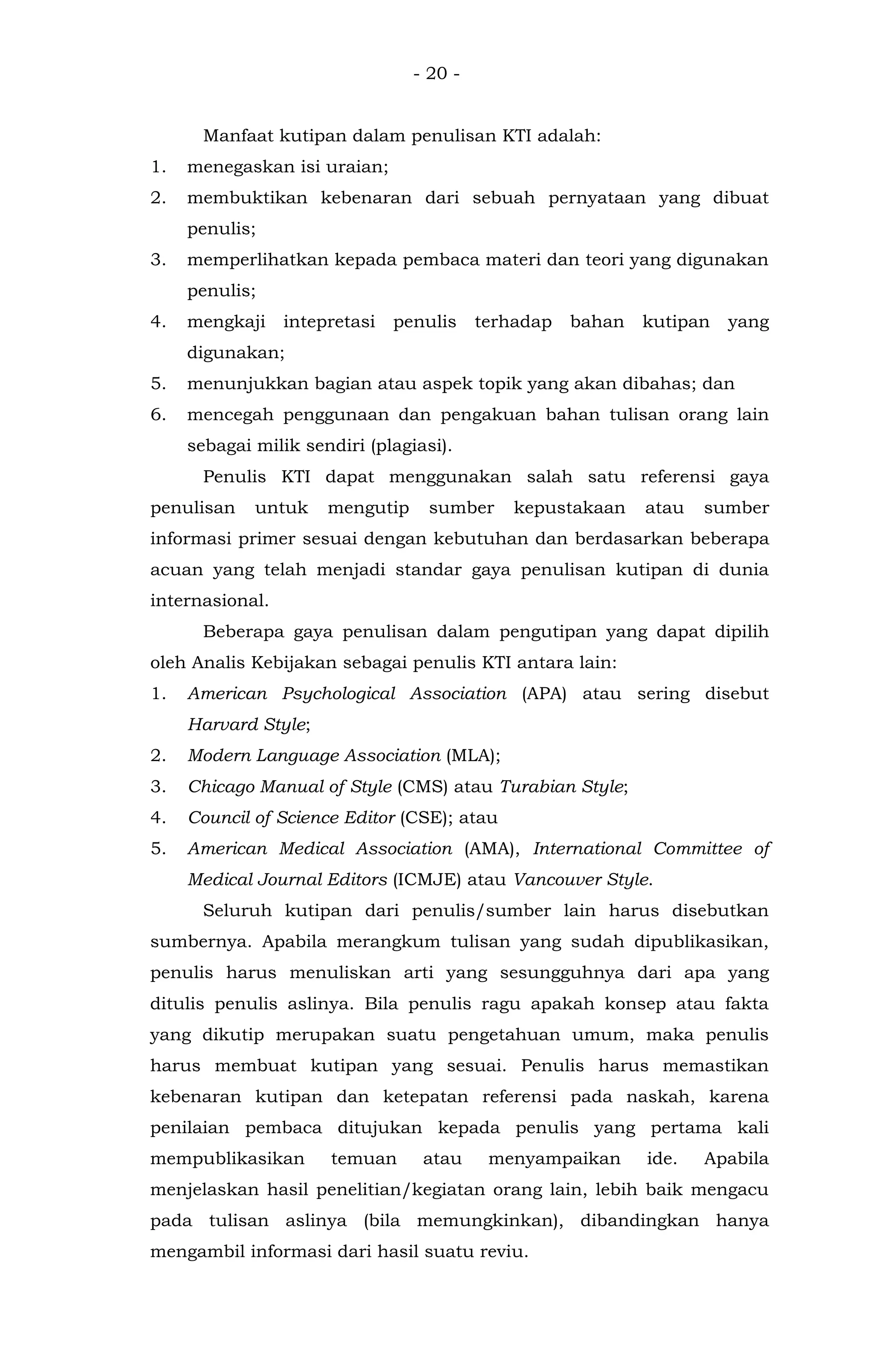perka lan 28 tahun 2017 tentang pedoman penulisan karya tulis ilmiah bagi analis kebijakan | PDF