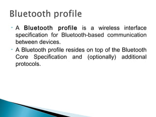 13.spp and secondary bluetooth profile | PPT