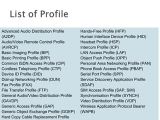 13.spp and secondary bluetooth profile | PPT