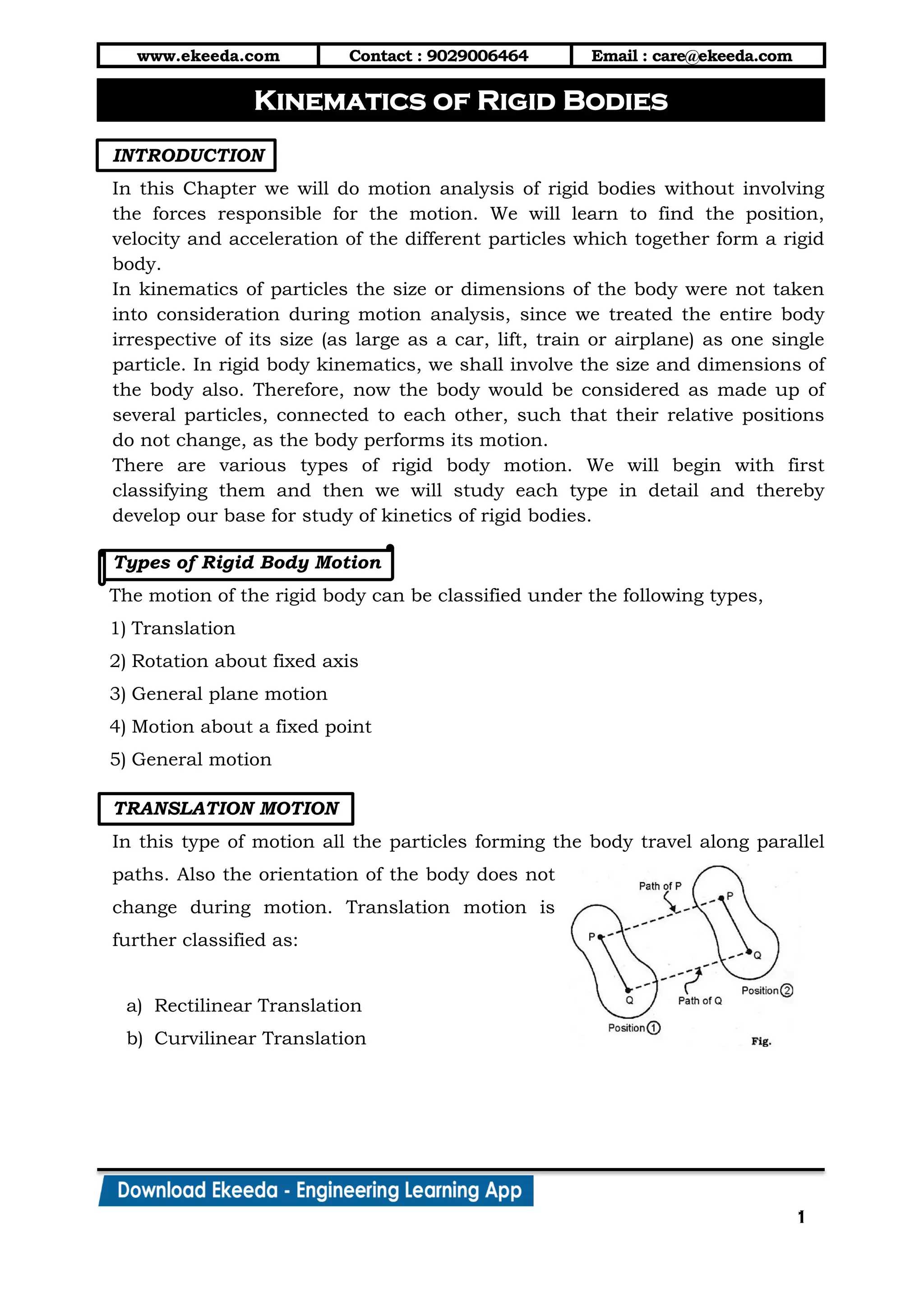 13. kinematics of rigid bodies | PDF
