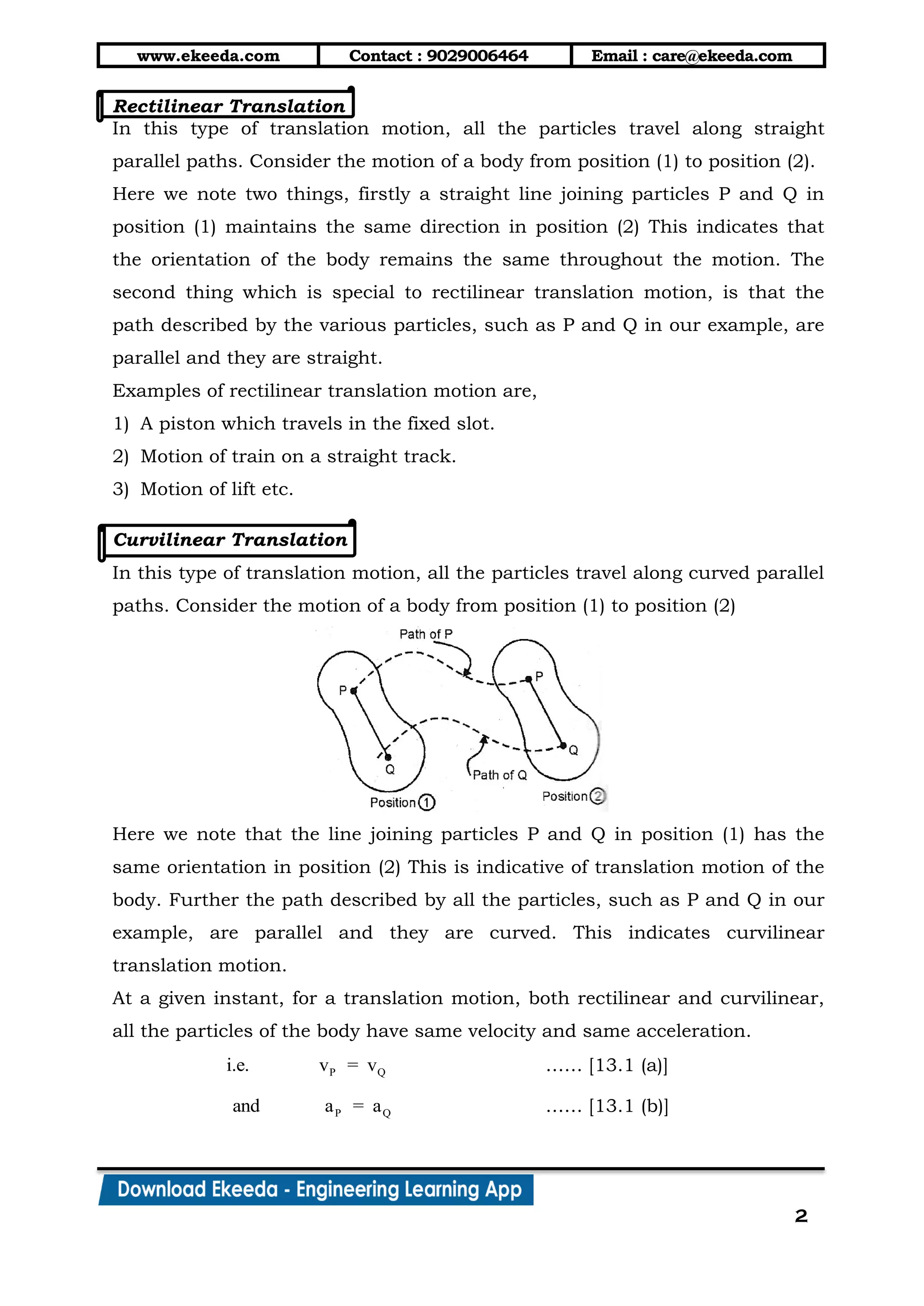 13. kinematics of rigid bodies | PDF