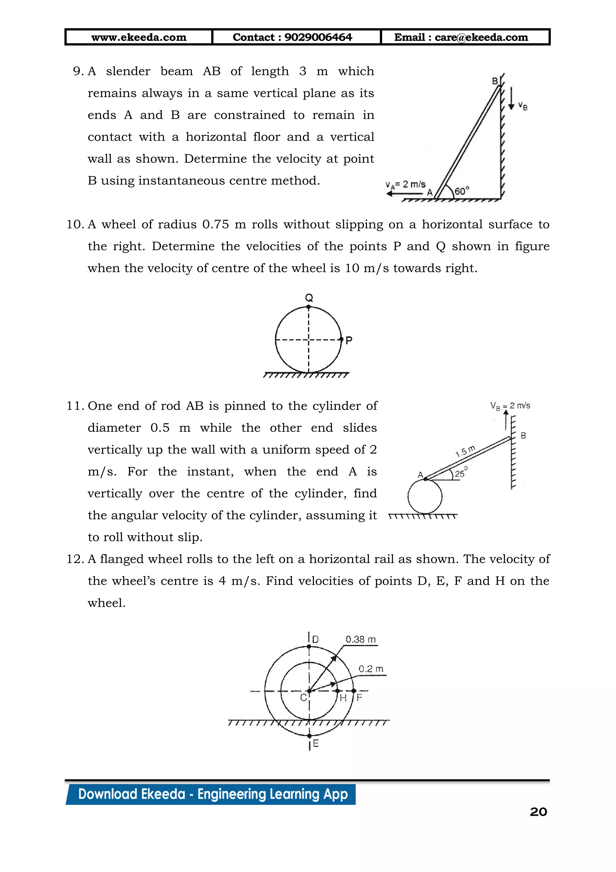 13. kinematics of rigid bodies | PDF