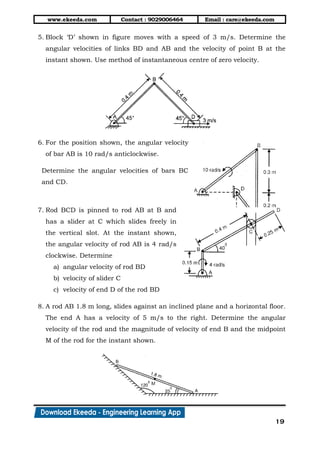 13. kinematics of rigid bodies | PDF