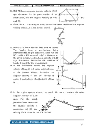 13. kinematics of rigid bodies | PDF