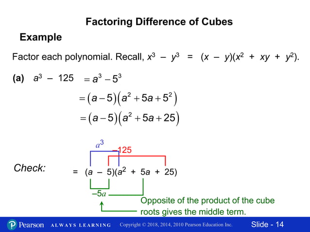 Section 13.5 special factoing techniques | PPT
