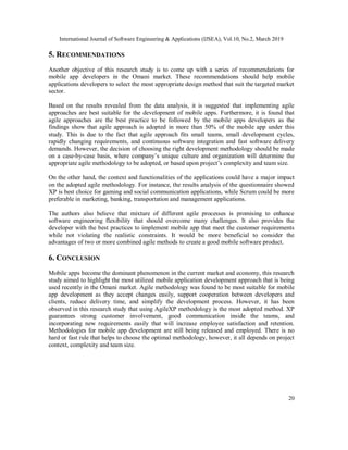 MOBILE APPLICATION DEVELOPMENT METHODOLOGIES ADOPTED IN OMANI MARKET: A COMPARATIVE STUDY | PDF