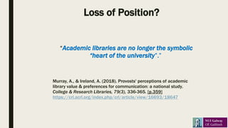 Squeezed middle? The positioning of academic libraries in the ...