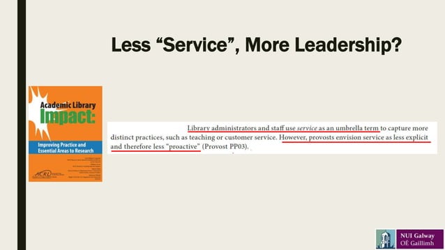 Squeezed middle? The positioning of academic libraries in the ...