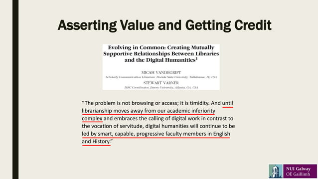 Squeezed middle? The positioning of academic libraries in the ...