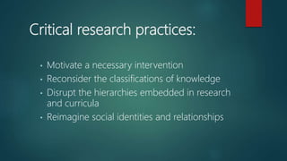 Decolonising Research Methods | PPTX