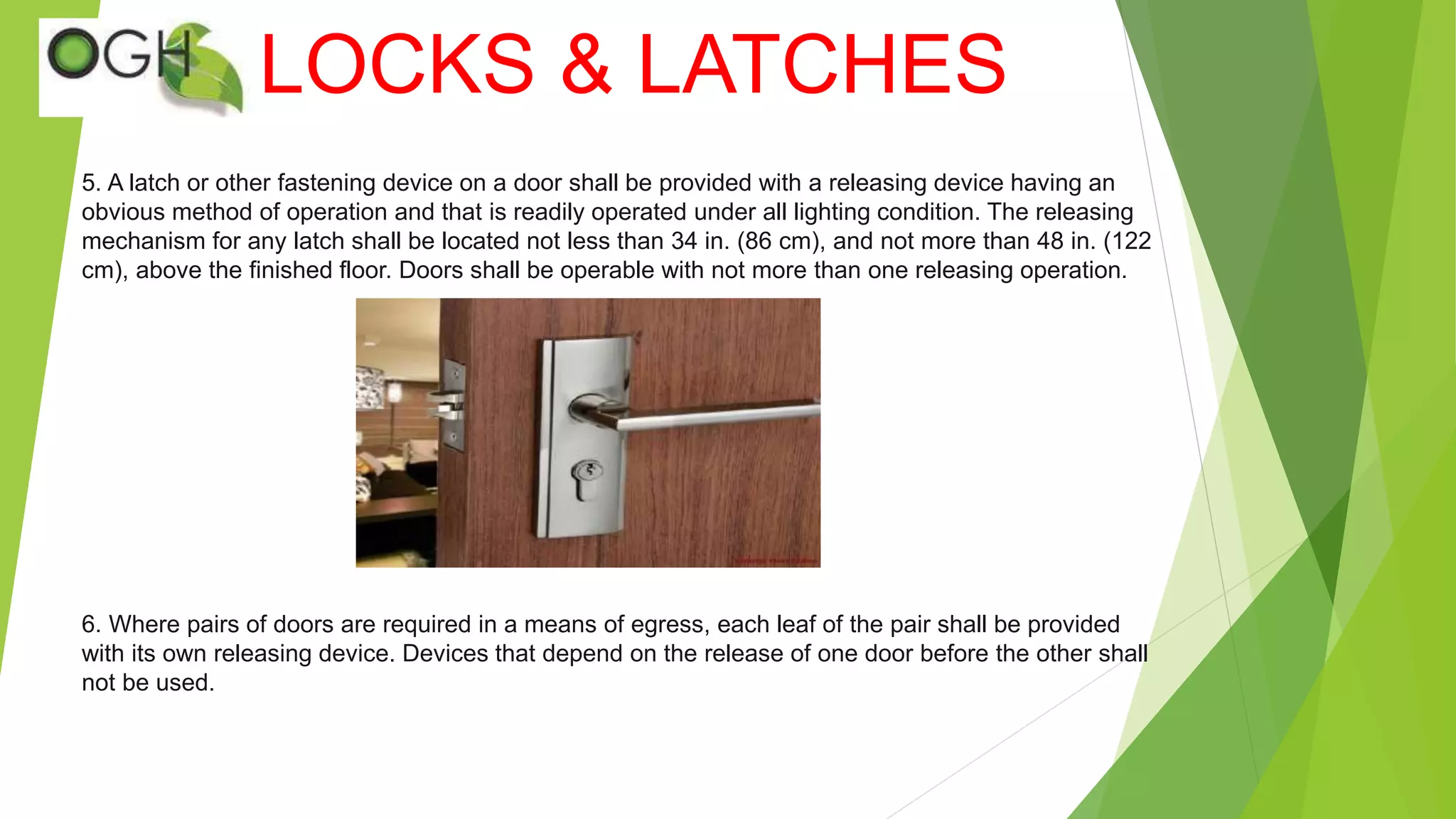 13. Locks & Latches | PPTX