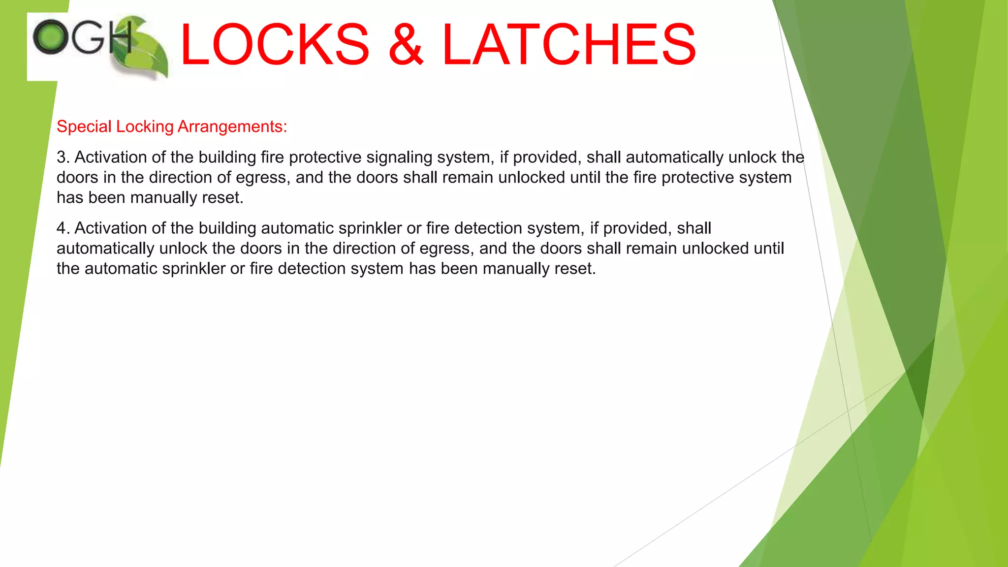 13. Locks & Latches | PPTX