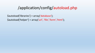 13. CodeIgniter vederea inregistrarilor3 | PPT
