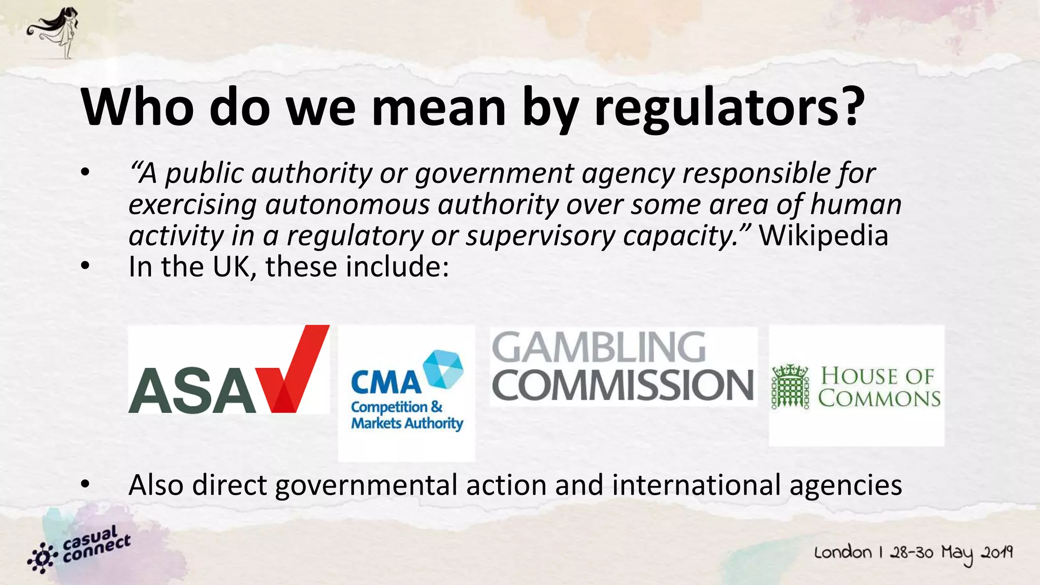 The rise of the regulators | Paul Gardner | PPTX