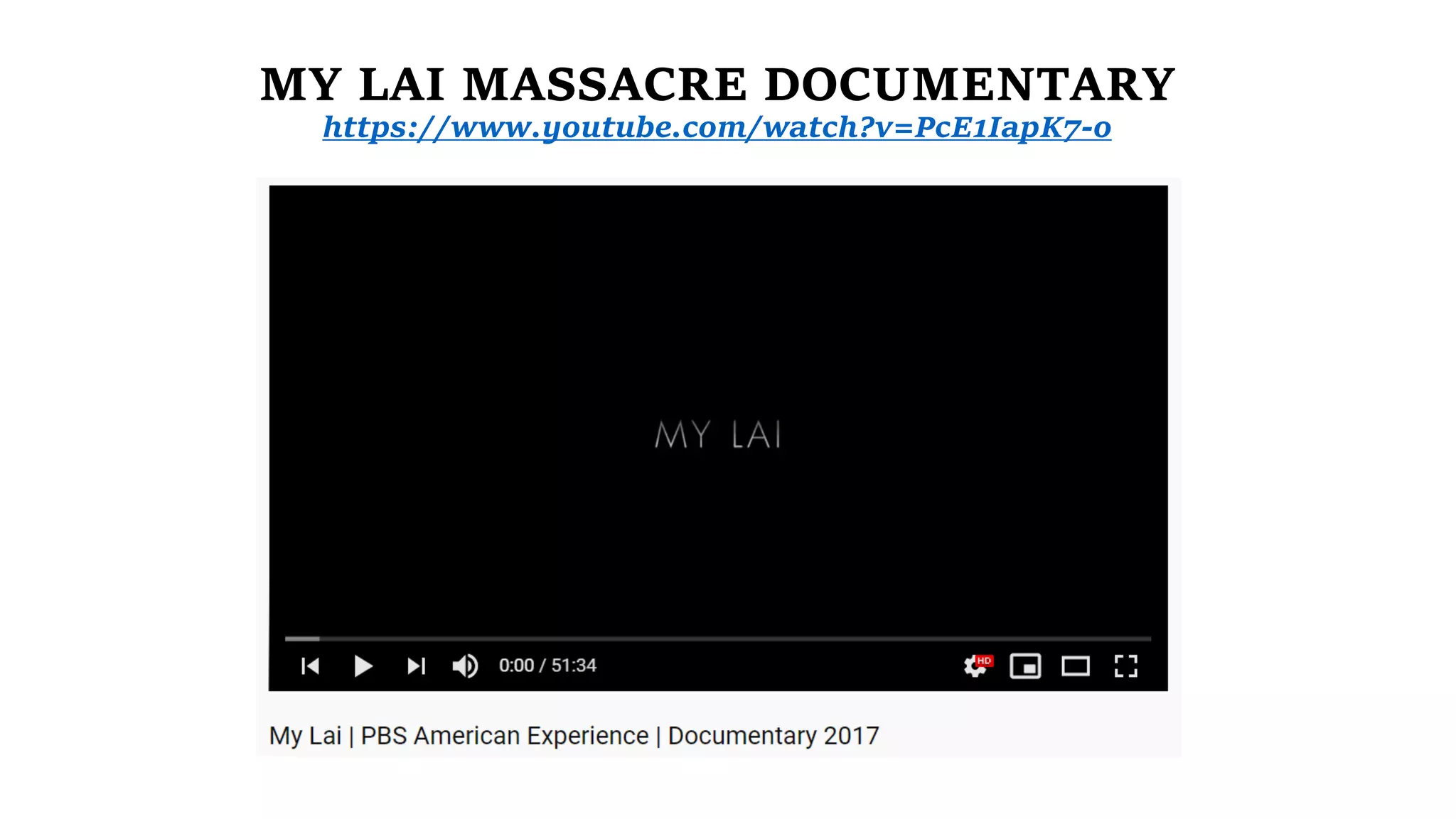 VIETNAM WAR - 13. MY LAI MASSACRE | PPTX