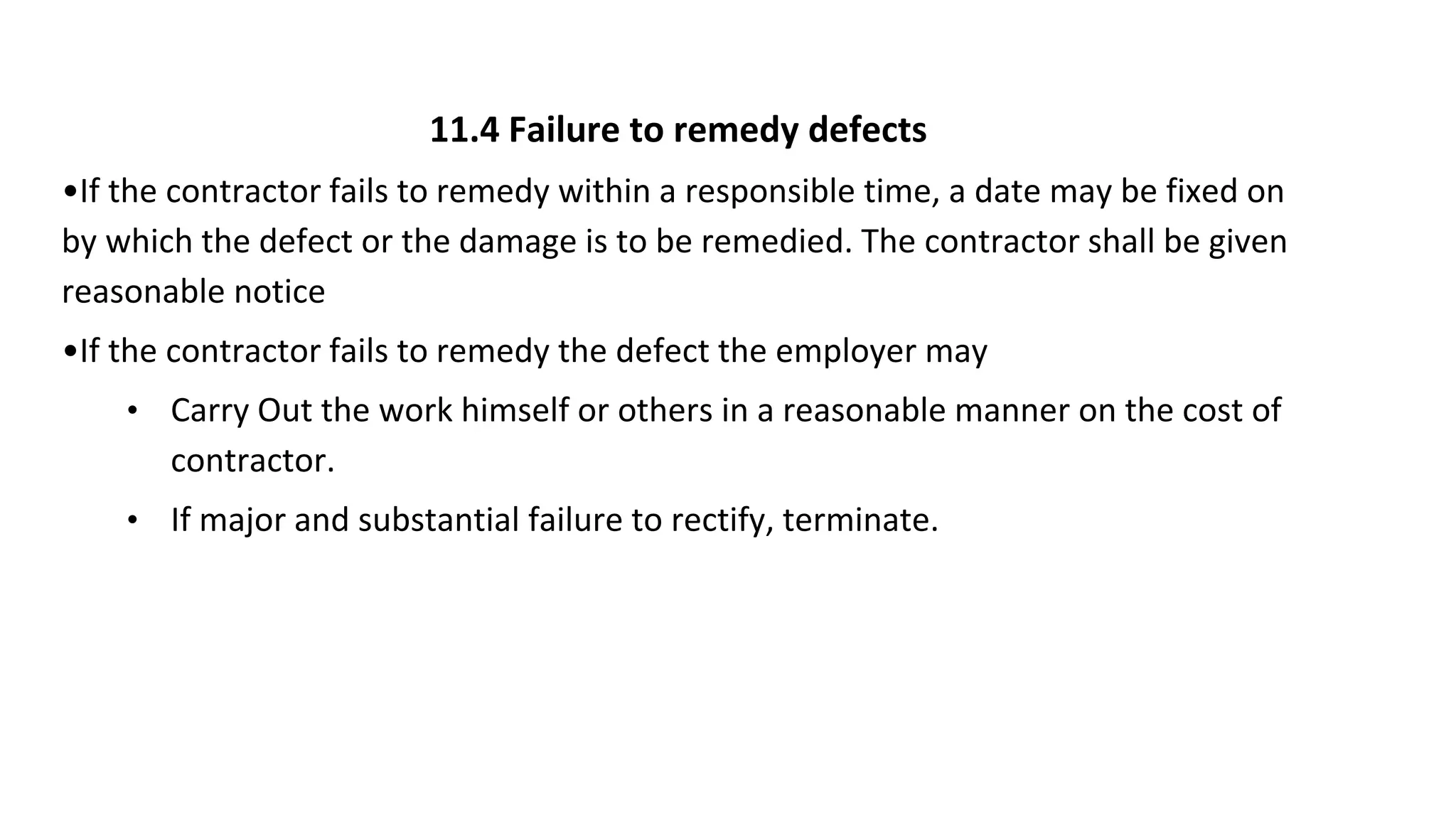 DEFECTS LIABILITY AND TAKING OVER CLAUSES | PPTX