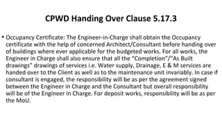 DEFECTS LIABILITY AND TAKING OVER CLAUSES | PPTX