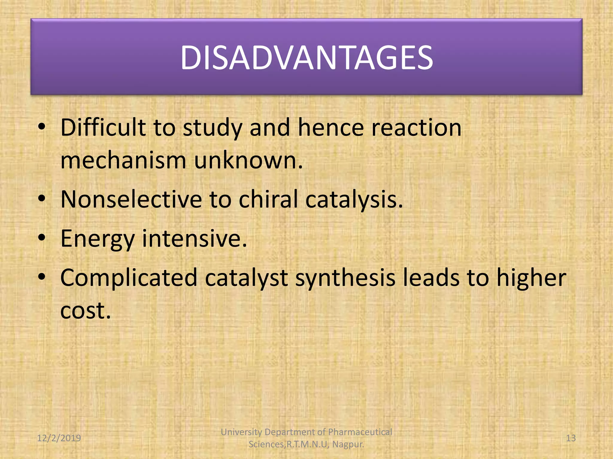 CATALYSIS, TYPES OF CATALYSIS FOR CHEMISTRY STUDENTS | PPTX