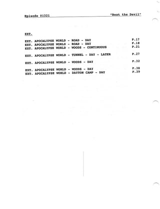 Supernatural 13.21 Beat The Devil Script | PDF