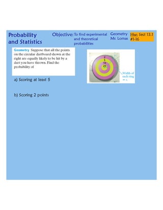 13 1 experimental and theoretical probability | PDF