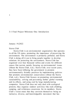 13-1 Final Project Milestone One Introduction | DOCX