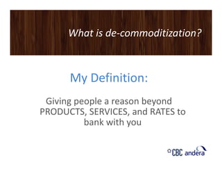 Break the Cycle of Commoditization and Build Genuine Brand Engagement | PDF