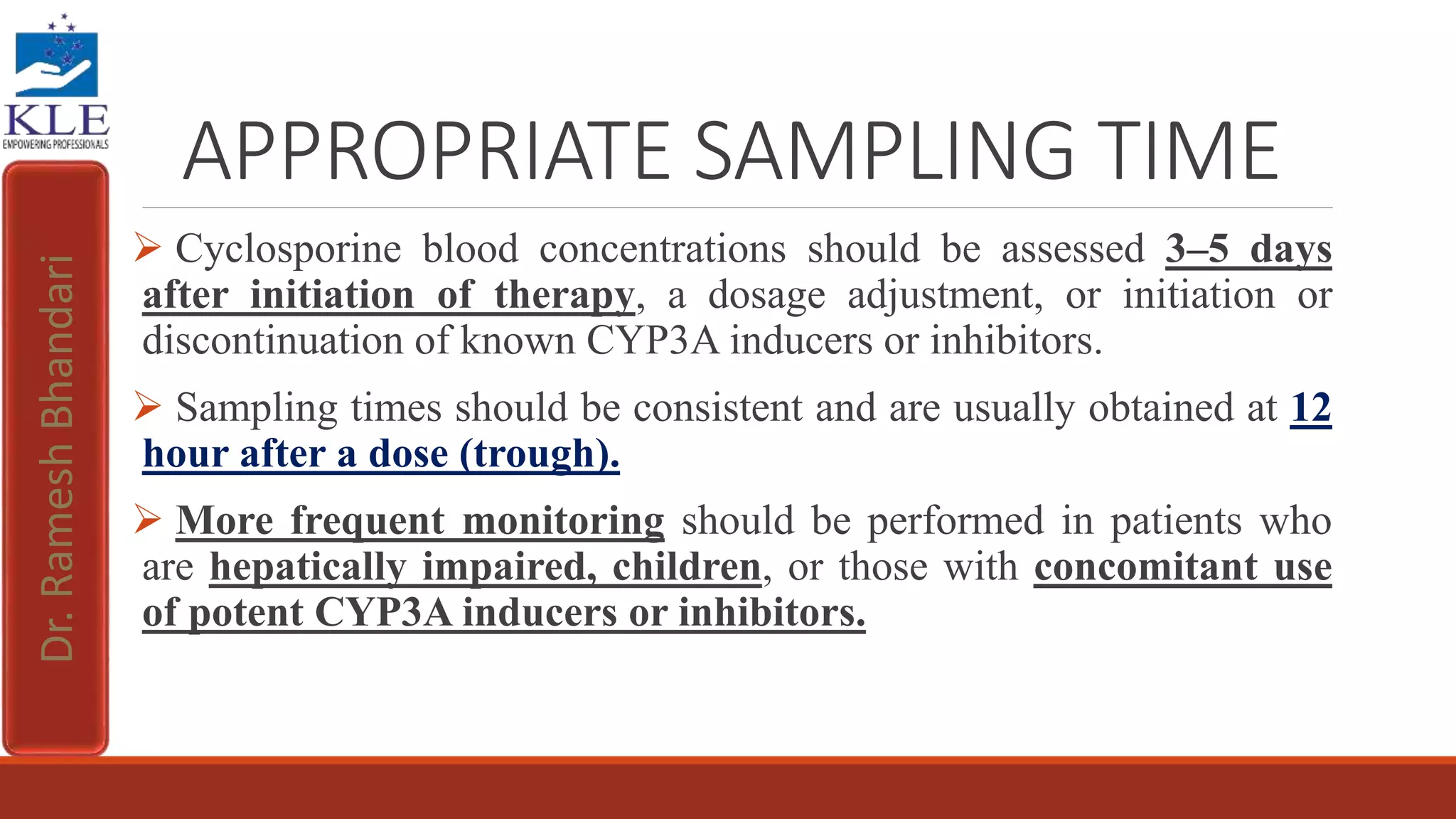 Therapeutic drug monitoring of organ transplantation drugs | PPTX