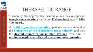 Therapeutic drug monitoring of organ transplantation drugs | PPTX