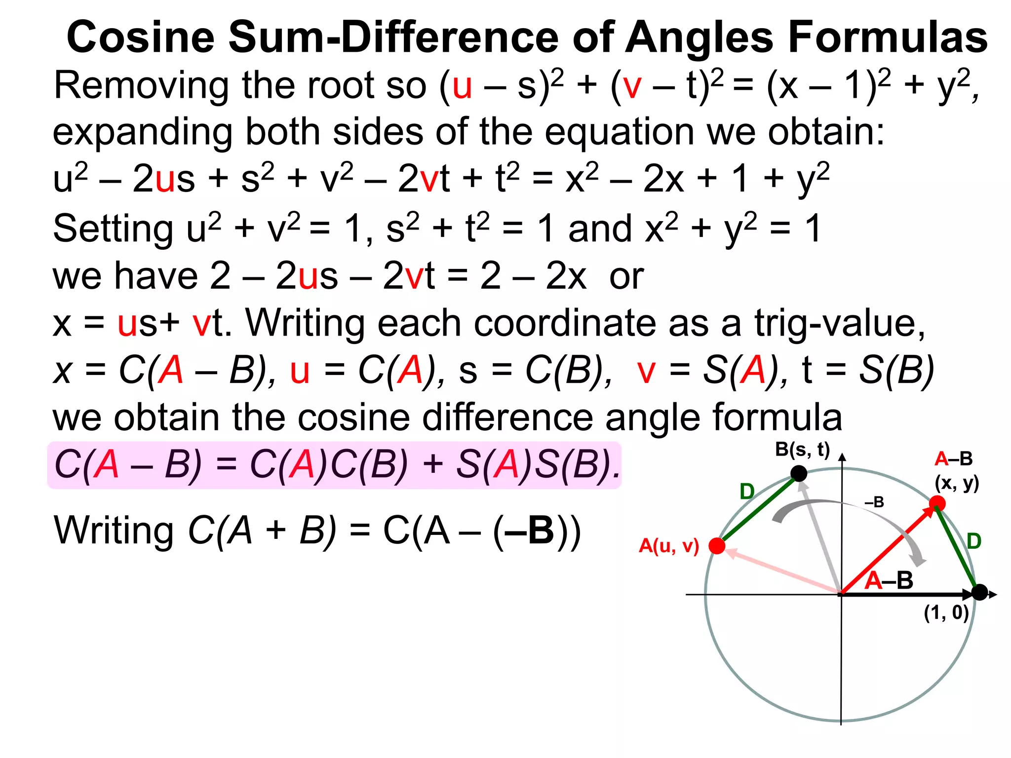 13. sum and double half-angle formulas-x | PPTX