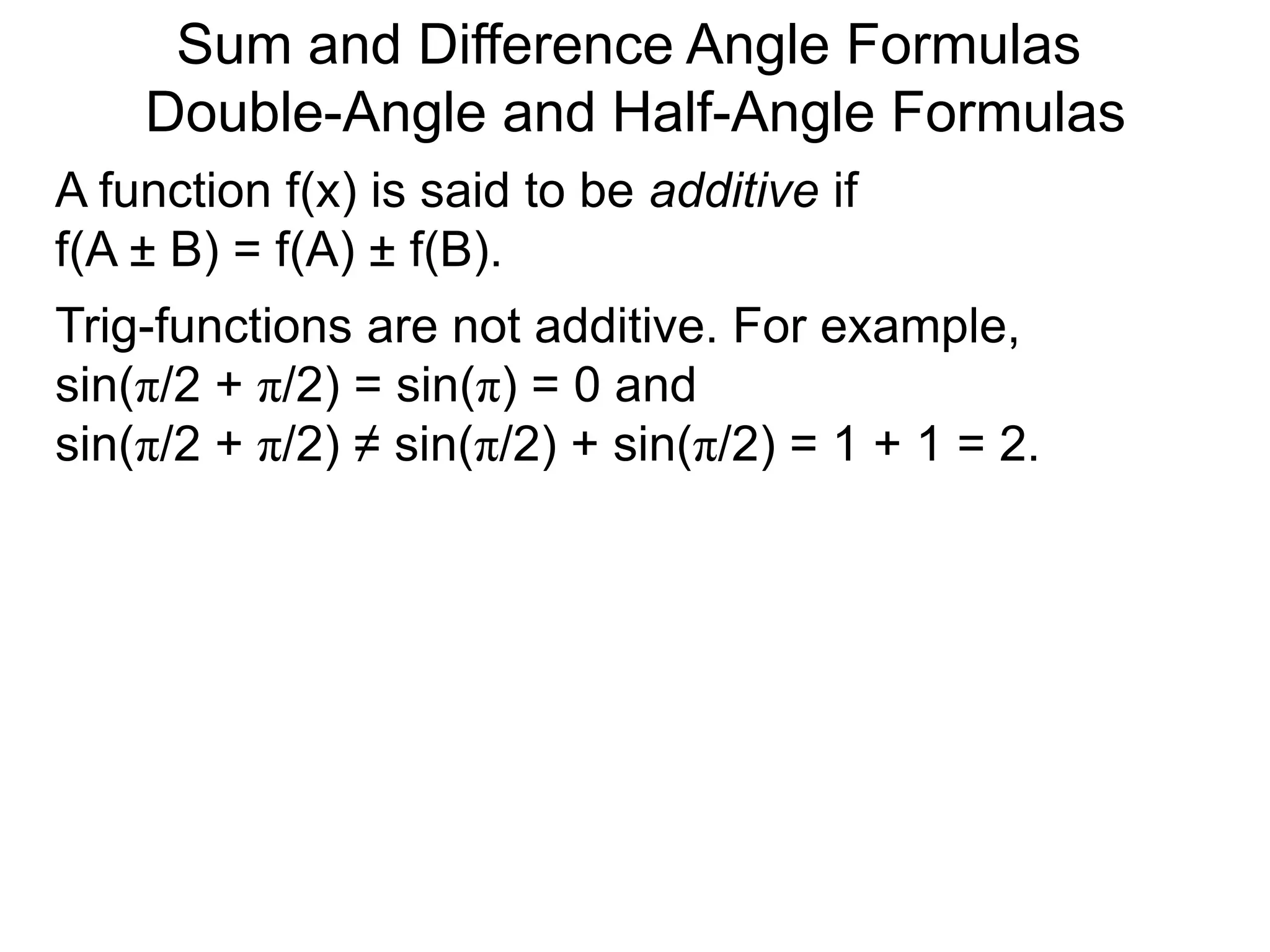 13. sum and double half-angle formulas-x | PPTX